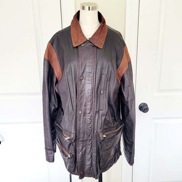 B. Altman & Co. | Jackets & Coats | Vtg Leathersuede Twotone Jacket 8s ...